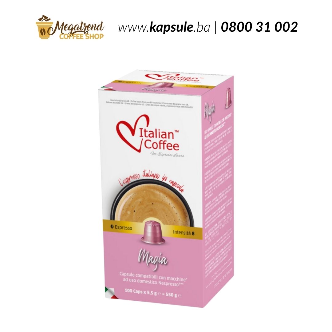 Nespresso kompatibilne kapsule Italian Coffee ESPRESSO MAGIA – 100 ...